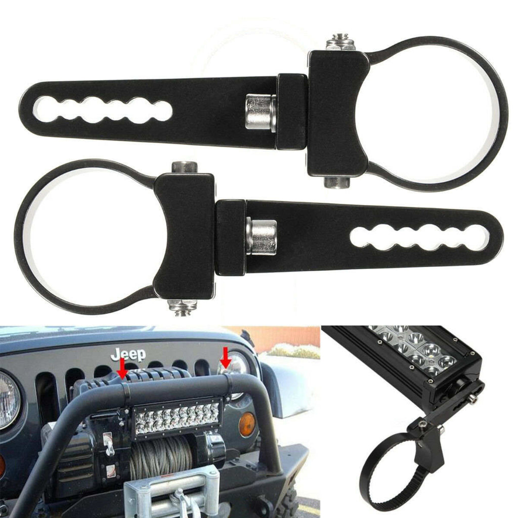 HuntLite Bar Mount Brackets | Lightbar Bull Bar Mounts (Pair)
