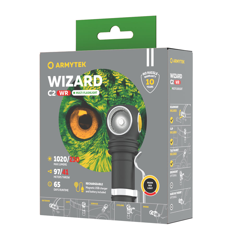 Armytek Wizard C2 WR Magnet USB (Warm White and Red Light)